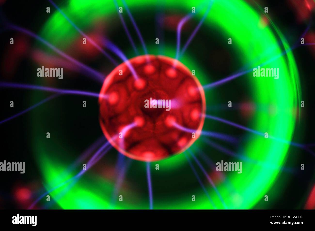 plasma lamp experiment as very nice color background Stock Photo - Alamy
