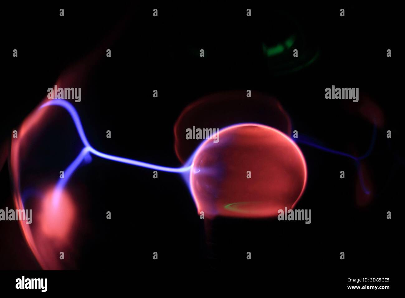 plasma lamp experiment as very nice color background Stock Photo - Alamy