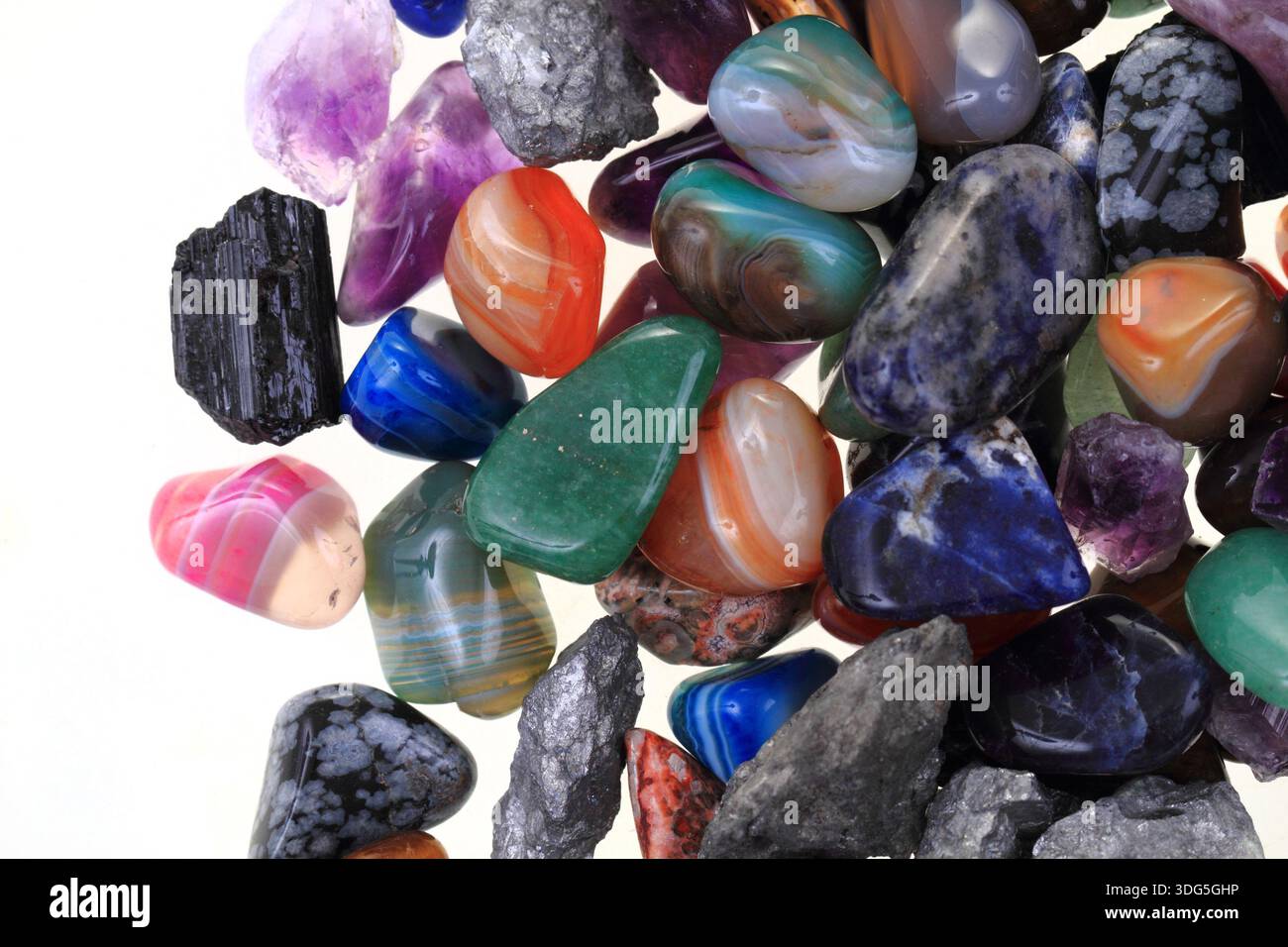 color gems texture as nice natural mineral background Stock Photo - Alamy