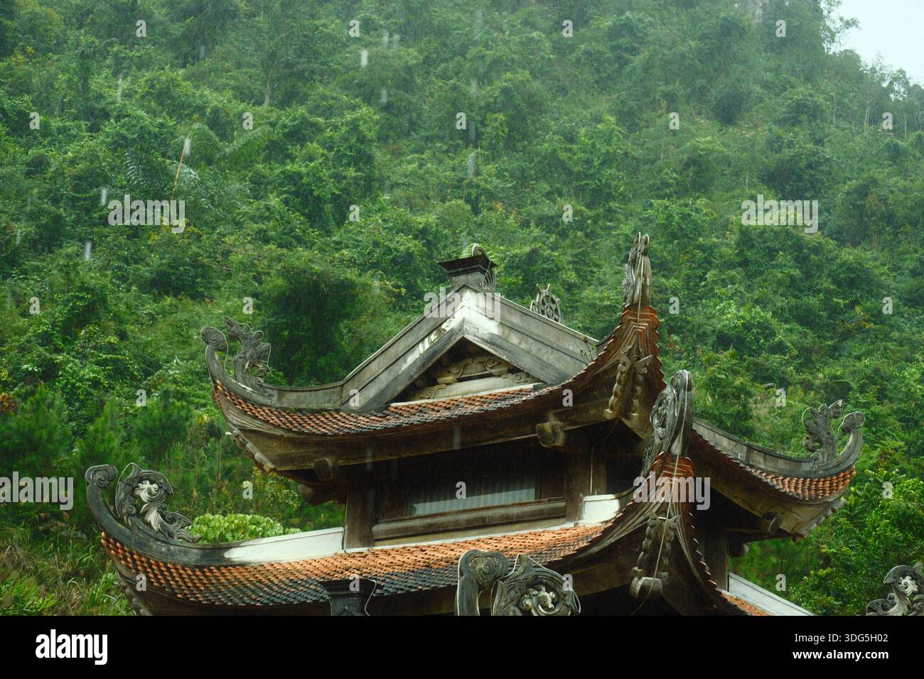 a traditional Vietnamese pagoda architecture features characteristic ...