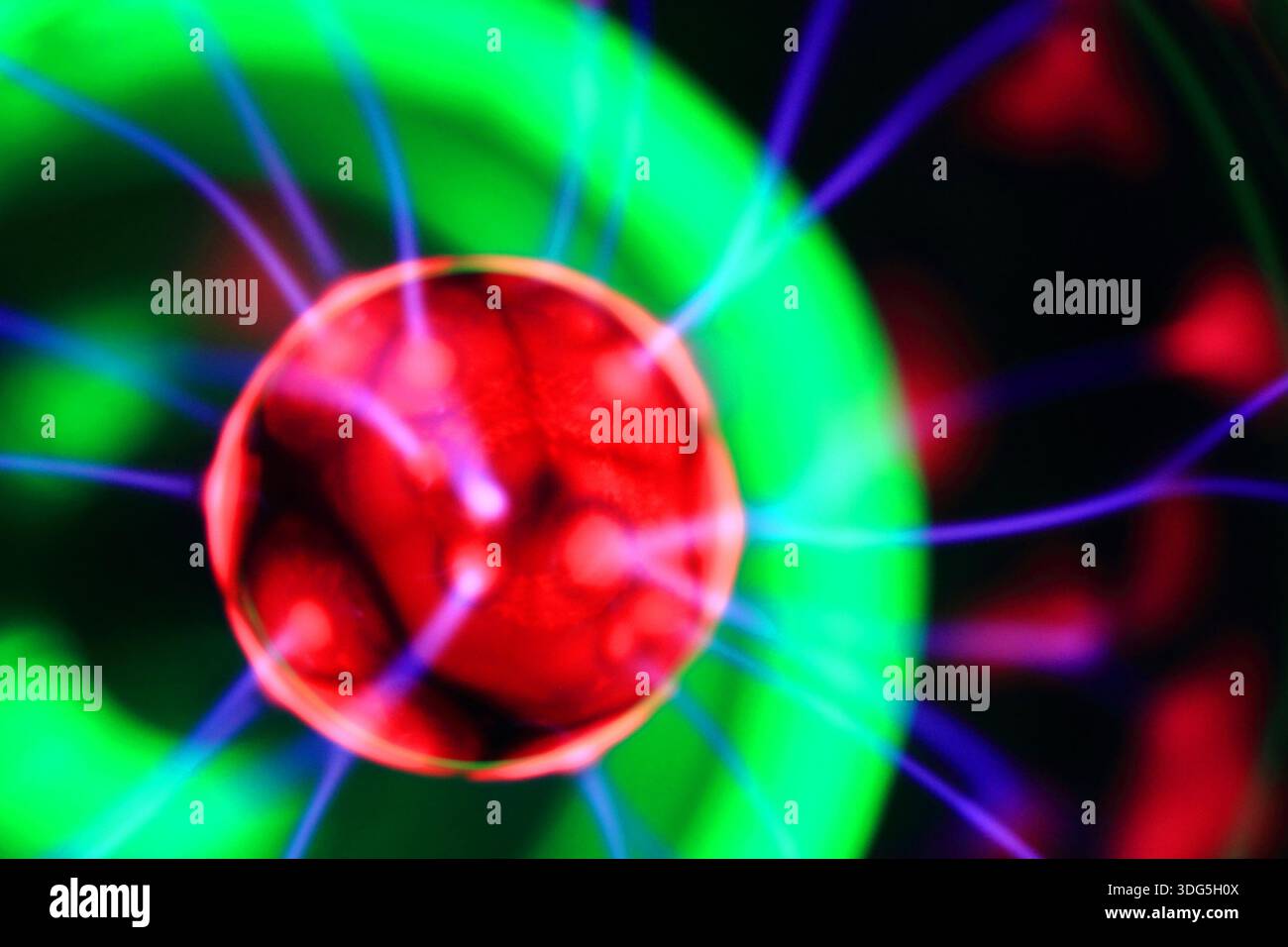 plasma lamp experiment as very nice color background Stock Photo - Alamy