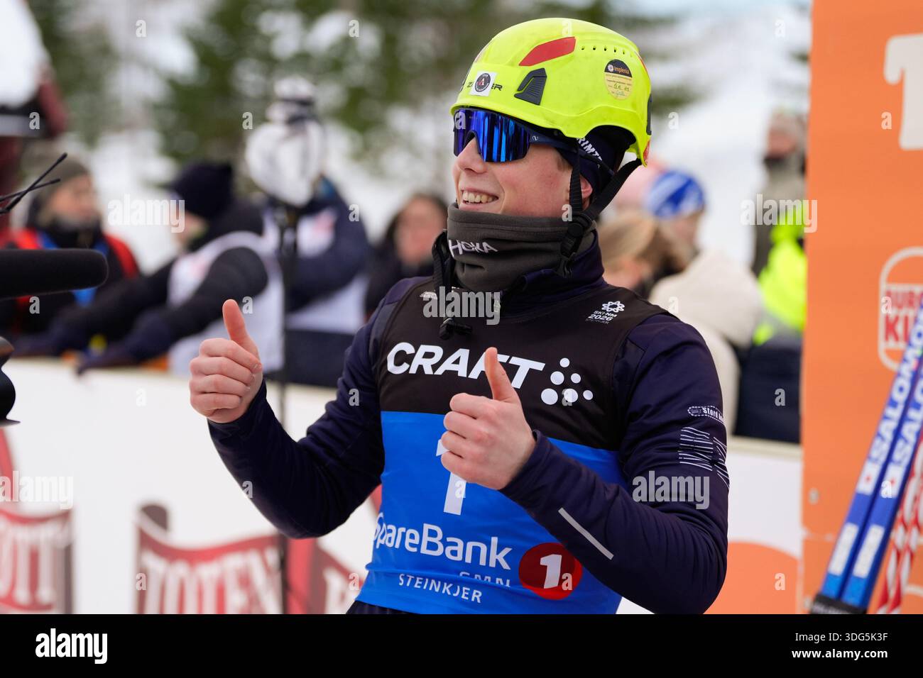 Steinkjer, Norway 20260115. Einar Hedegart won the men's 10km freestyle ...
