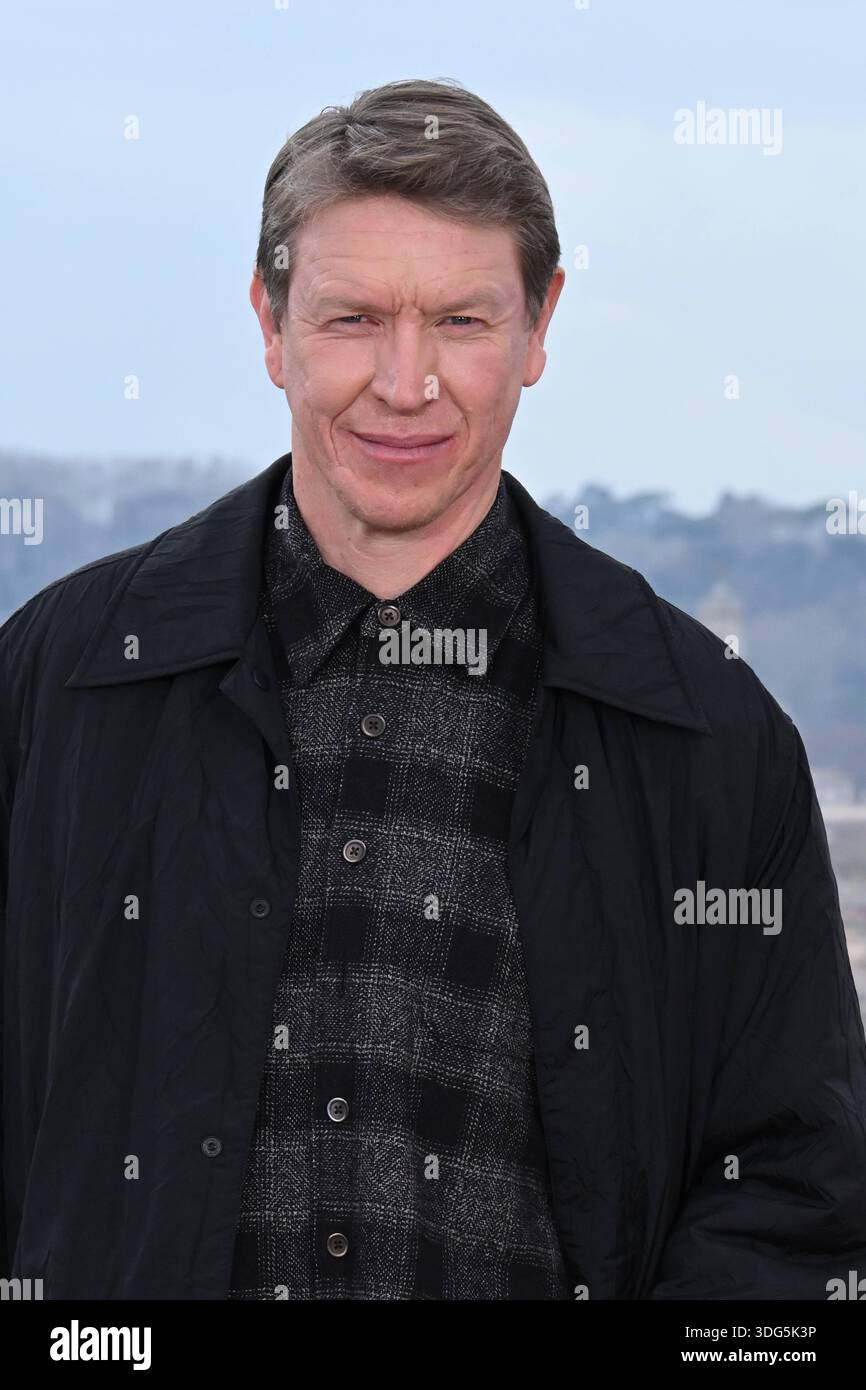Rome: Hotel De La Ville. HBO Max Italia Photocall. Pictured: Sam ...
