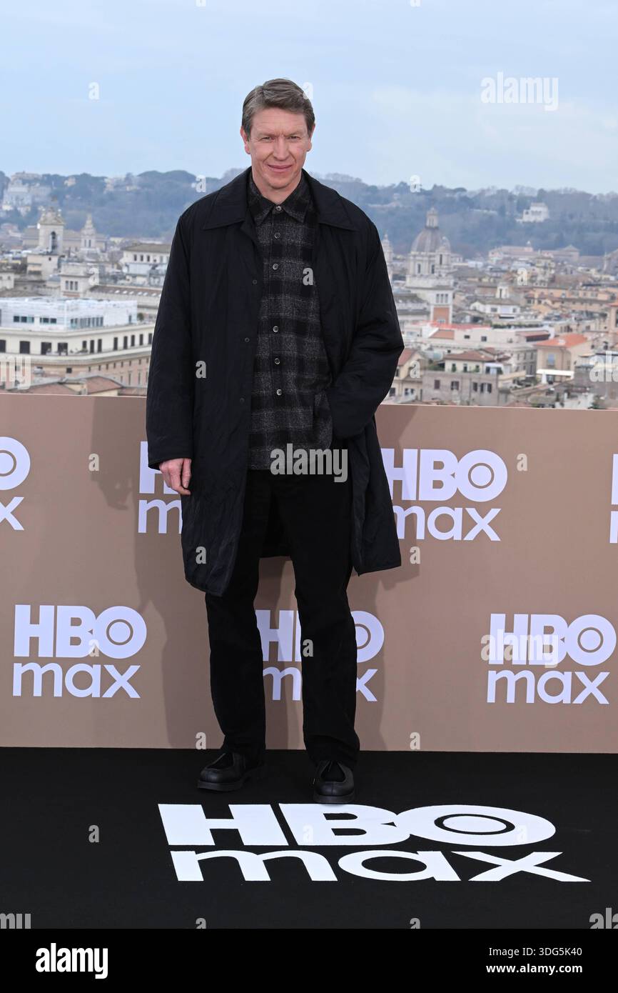 Rome: Hotel De La Ville. HBO Max Italia Photocall. Pictured: Sam ...