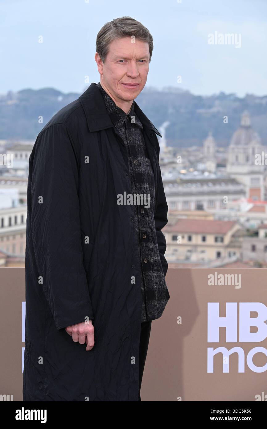 Rome: Hotel De La Ville. HBO Max Italia Photocall. Pictured: Sam ...