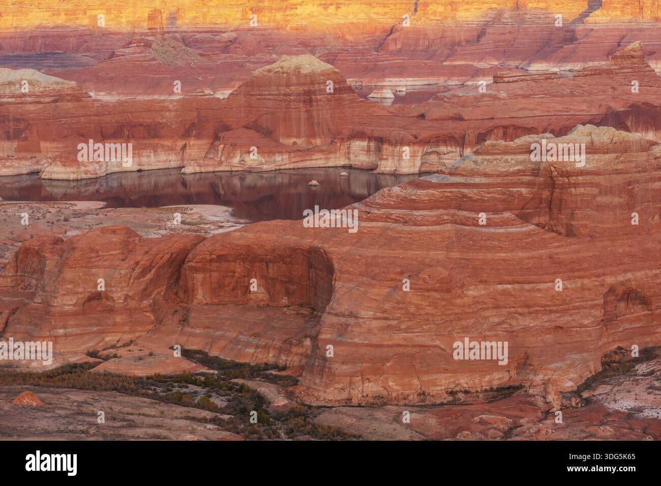 Unusual landscapes in Powell lake, USA. Travel background Stock Photo ...
