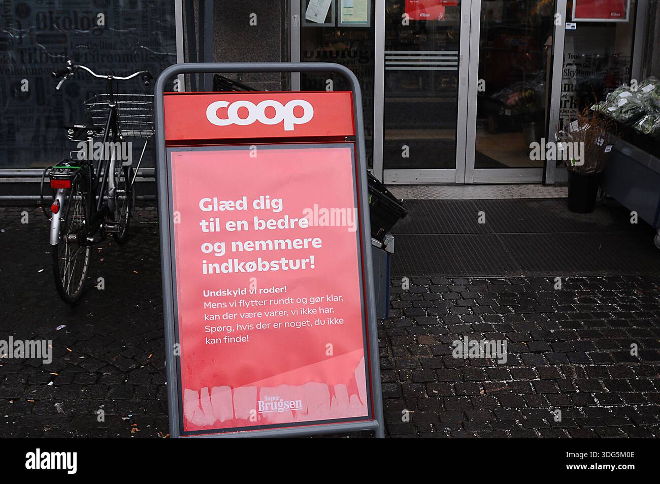 Copenhagen/ Denmark/15 January 2026/.Danish coop superbrugsen stoe in ...