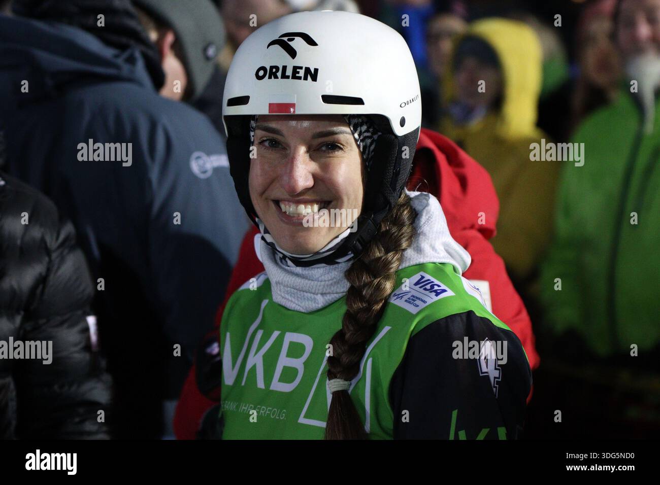 BAD GASTEIN, AUSTRIA - JANUARY 13: Happy and smiling KROL-WALAS ...