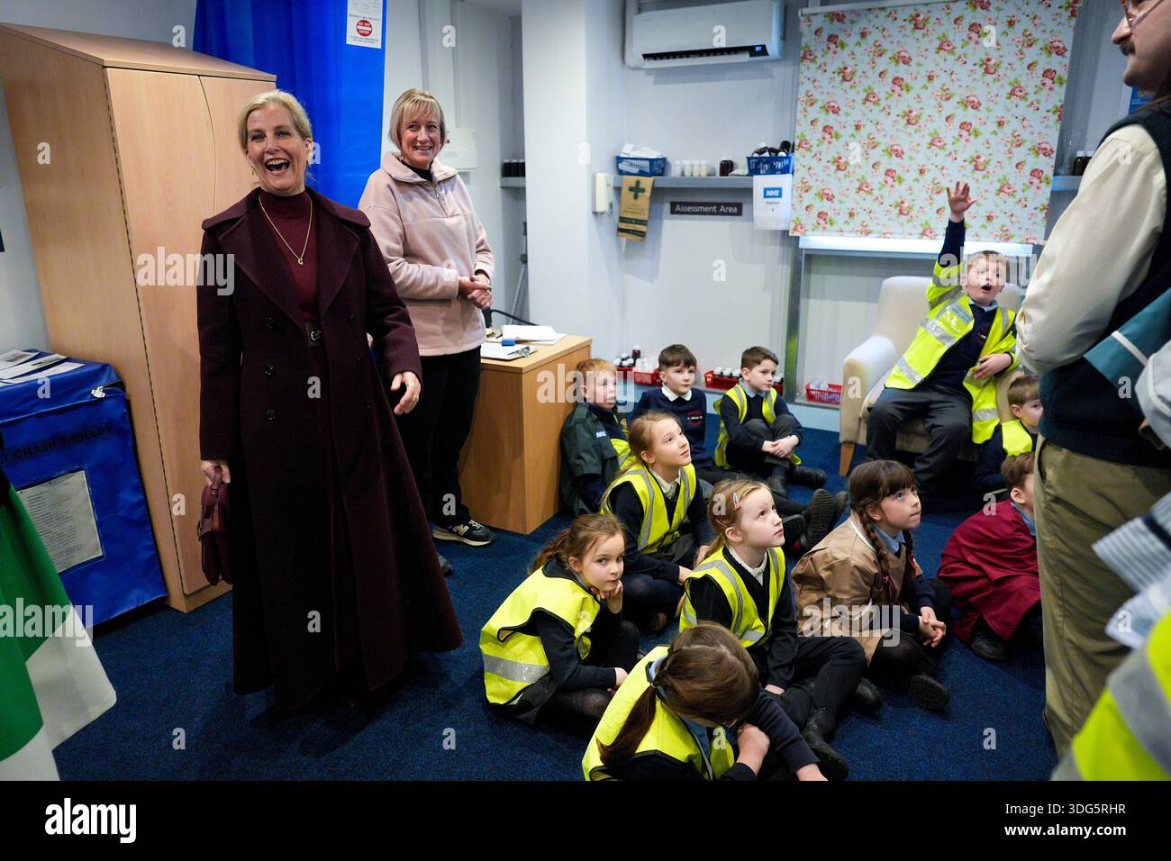 The Duchess of Edinburgh views activities for children during a visit ...