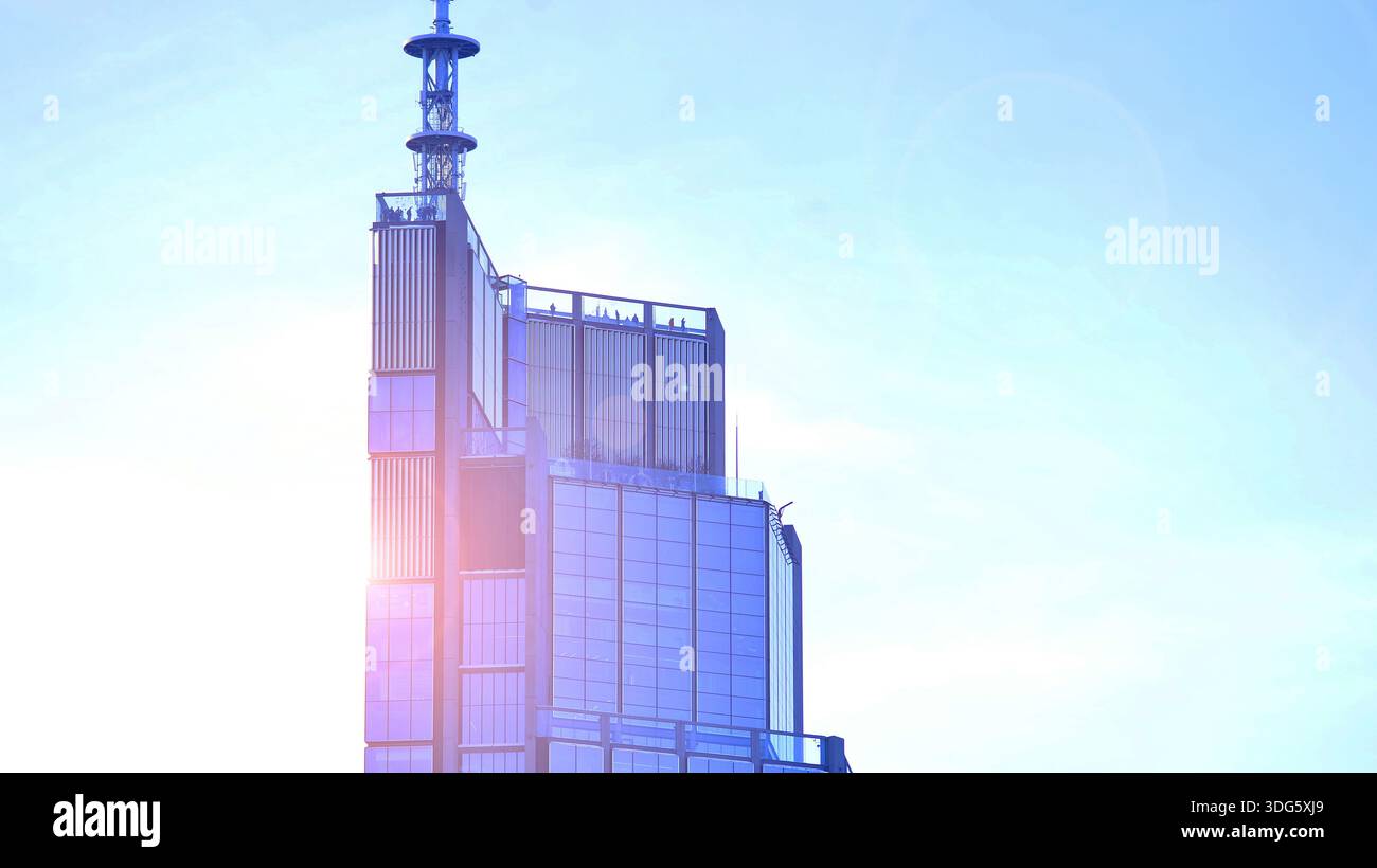 Warsaw, Poland. 5 January 2026. A turning lookout point in Varso Tower ...