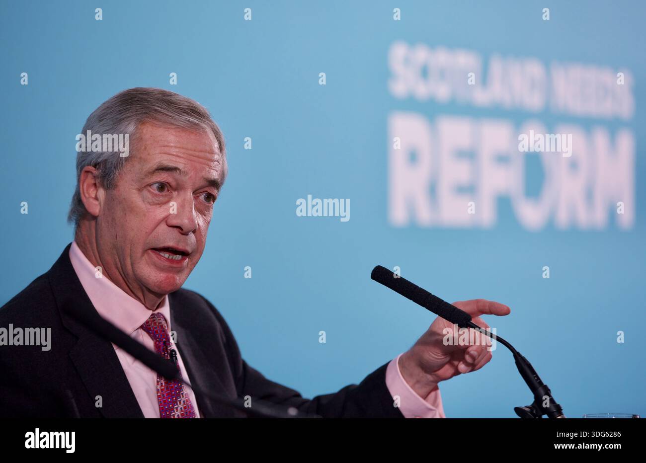 Kirkcaldy, Fife, UK, 15th January 2026: Reform UK leader Nigel Farage ...