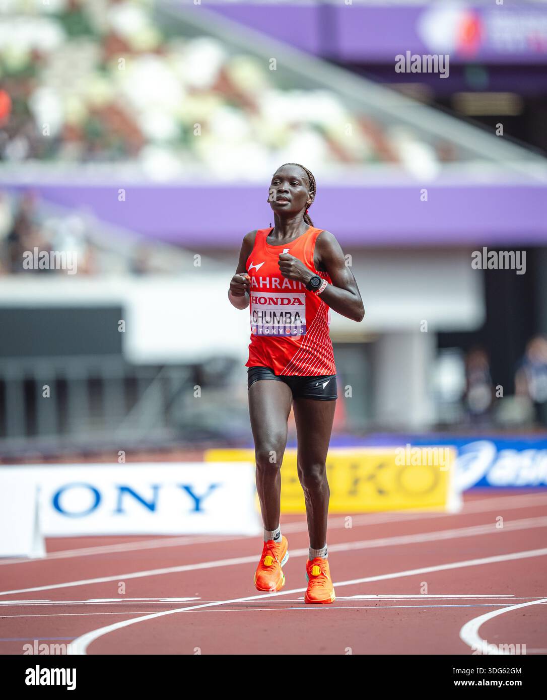 Eunice Chumba participating in the World Athletics Championships in ...