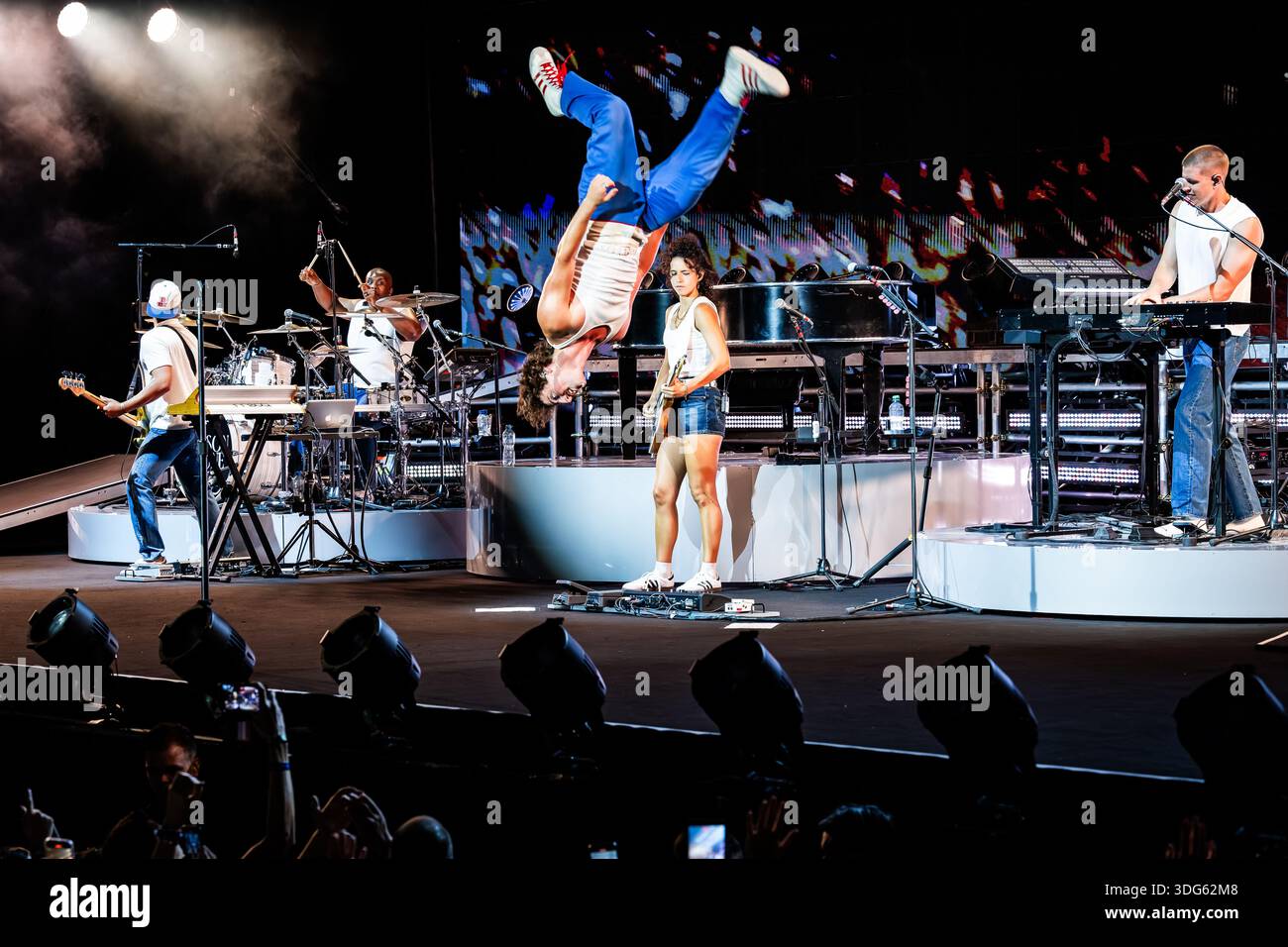Benson Boone performing at the Montreux Jazz Festival in Montreux ...