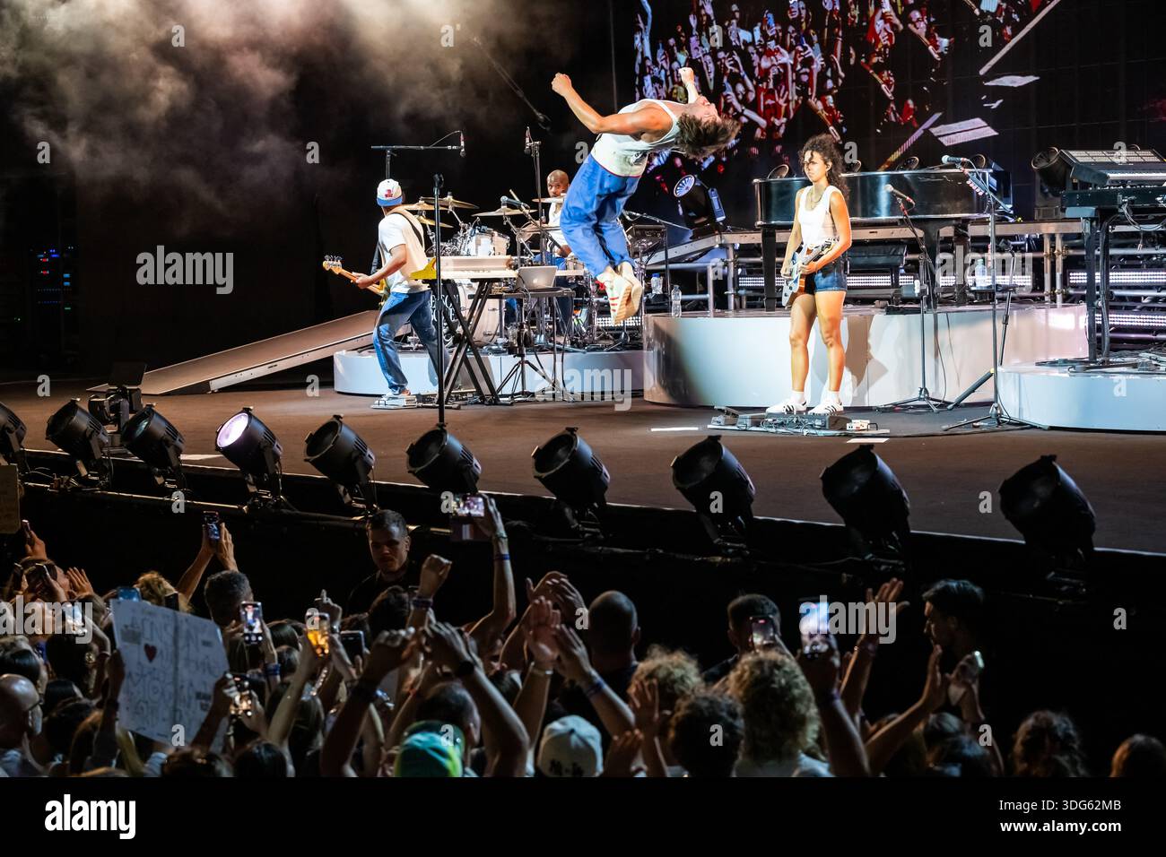 Benson Boone performing at the Montreux Jazz Festival in Montreux ...