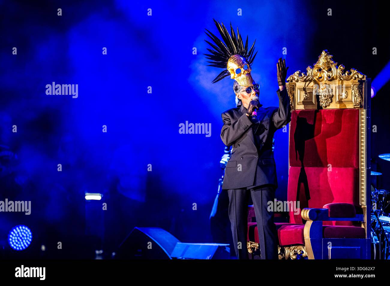 Grace Jones performing at the Montreux Jazz Festival in Montreux ...