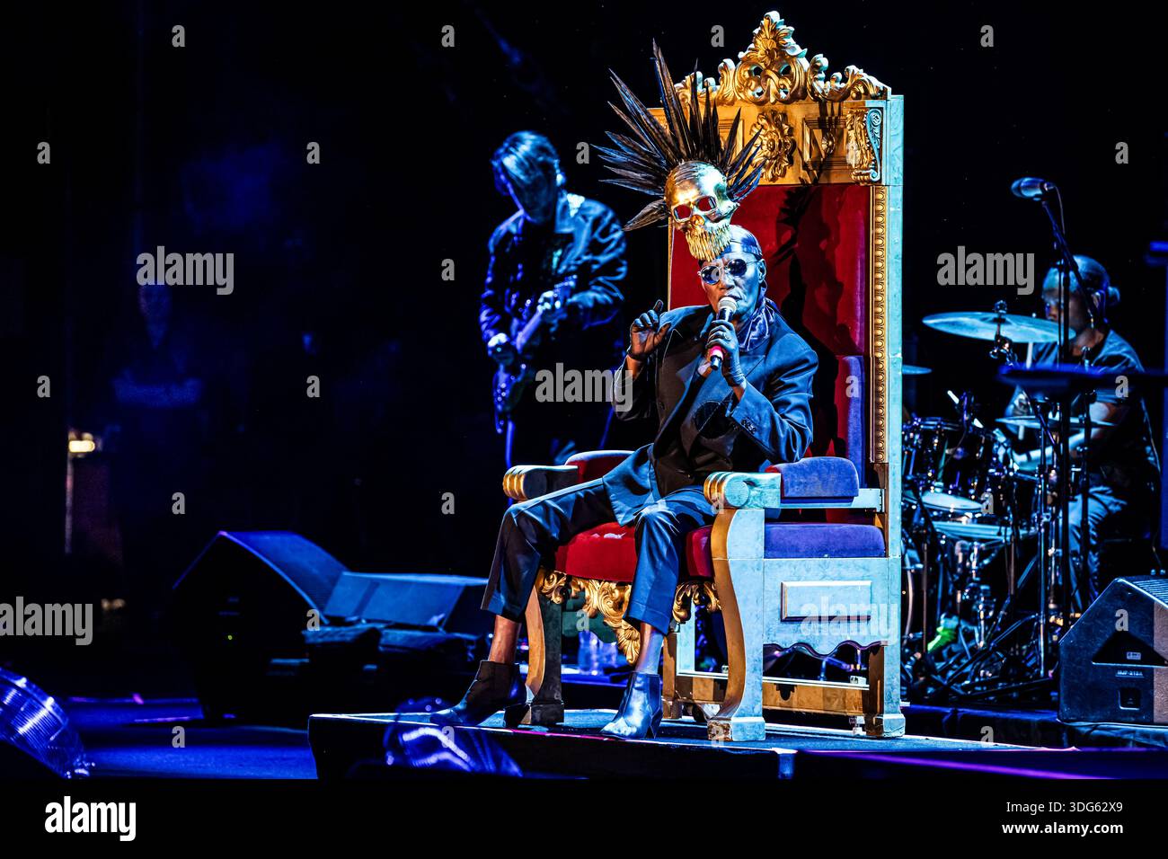 Grace Jones performing at the Montreux Jazz Festival in Montreux ...