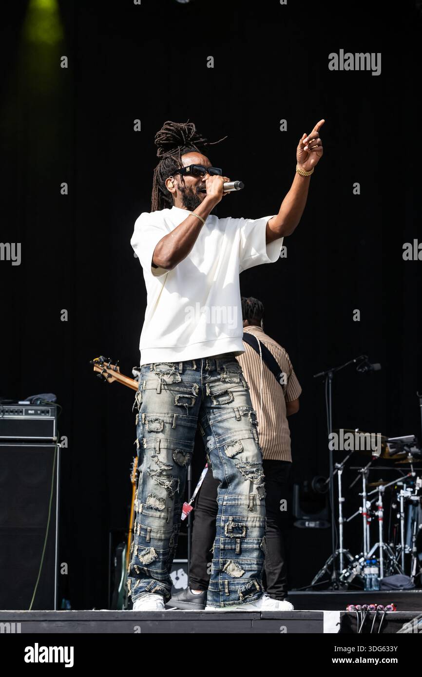 Kabaka Pyramid performing at Paleo Festival Nyon in Nyon, Switzerland ...