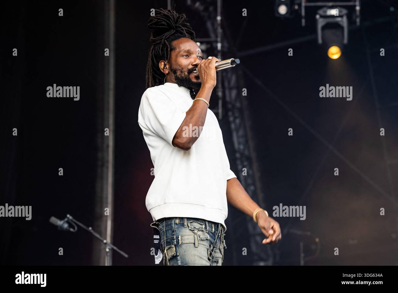 Kabaka Pyramid performing at Paleo Festival Nyon in Nyon, Switzerland ...