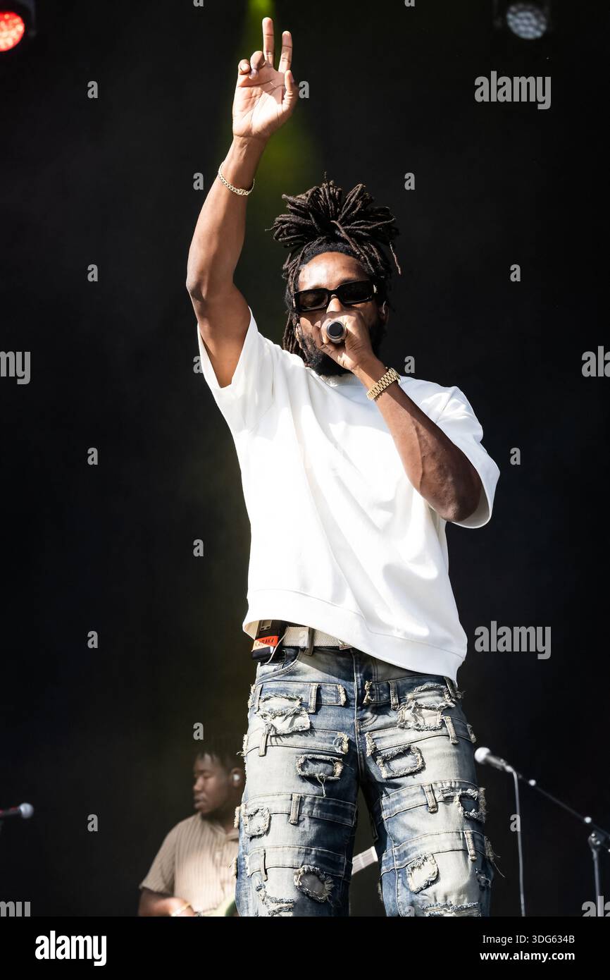 Kabaka Pyramid performing at Paleo Festival Nyon in Nyon, Switzerland ...