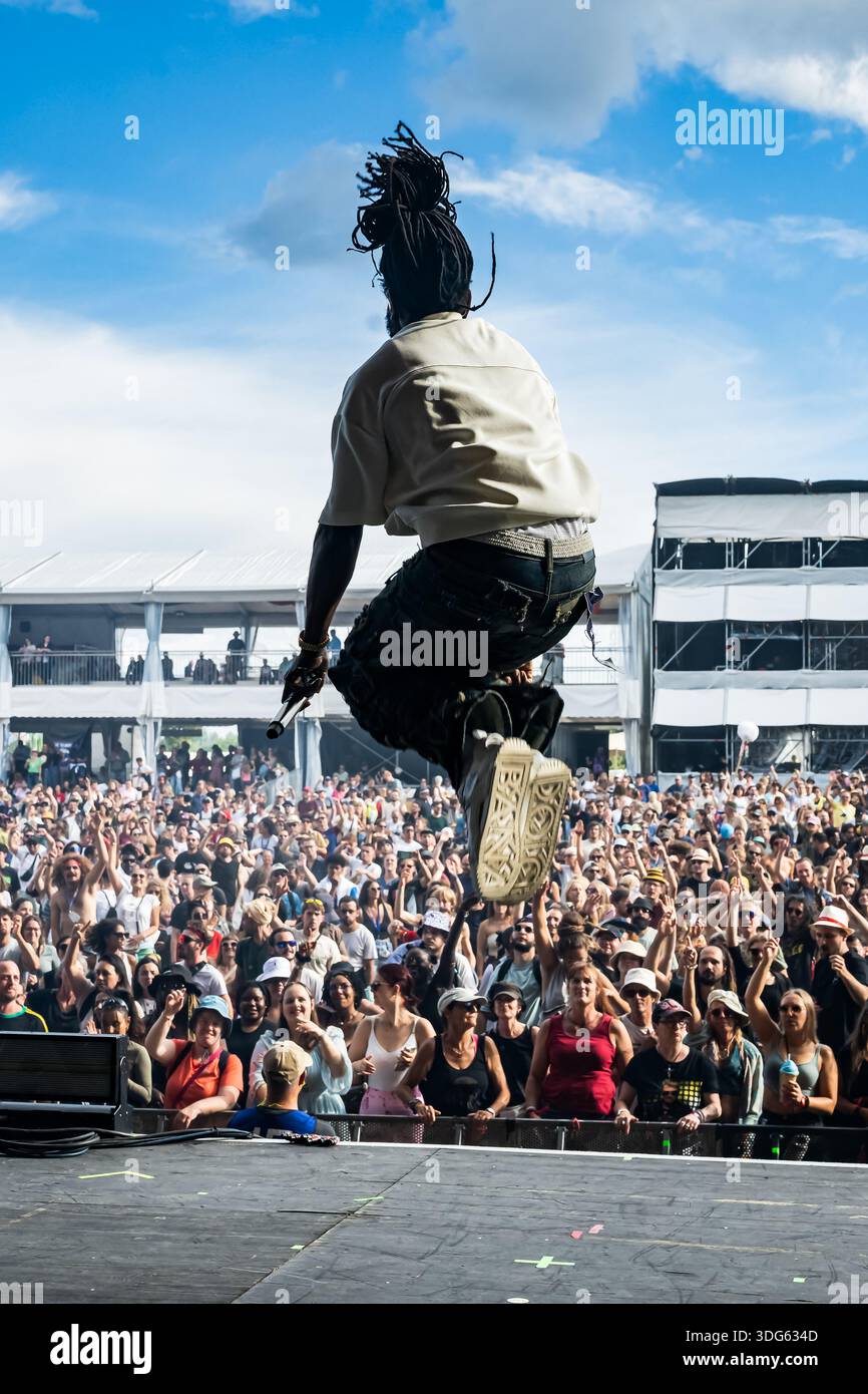 Kabaka Pyramid performing at Paleo Festival Nyon in Nyon, Switzerland ...