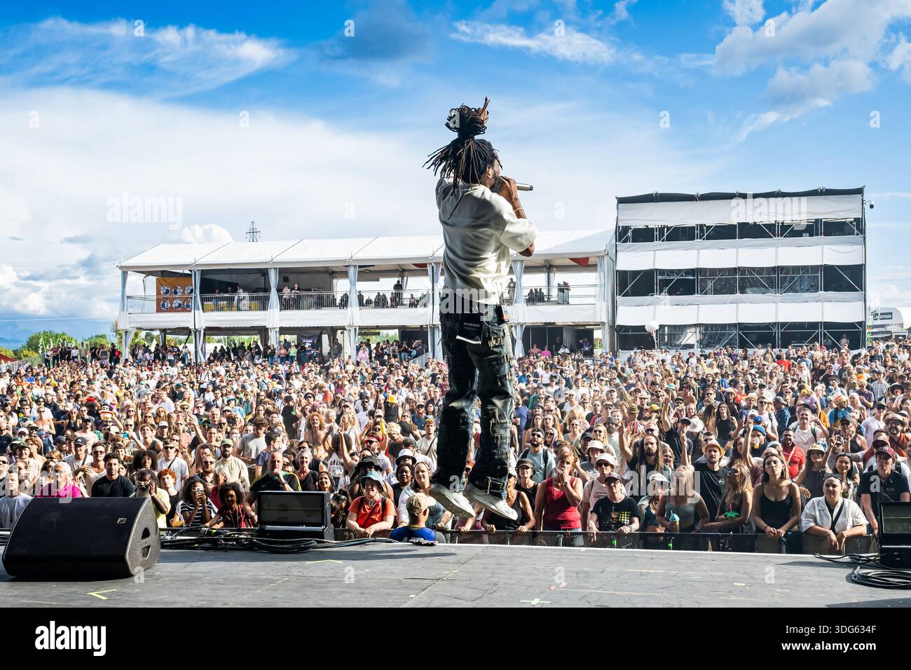 Kabaka Pyramid performing at Paleo Festival Nyon in Nyon, Switzerland ...