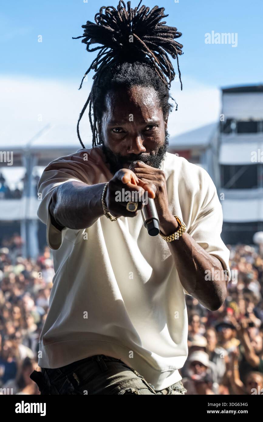 Kabaka Pyramid performing at Paleo Festival Nyon in Nyon, Switzerland ...