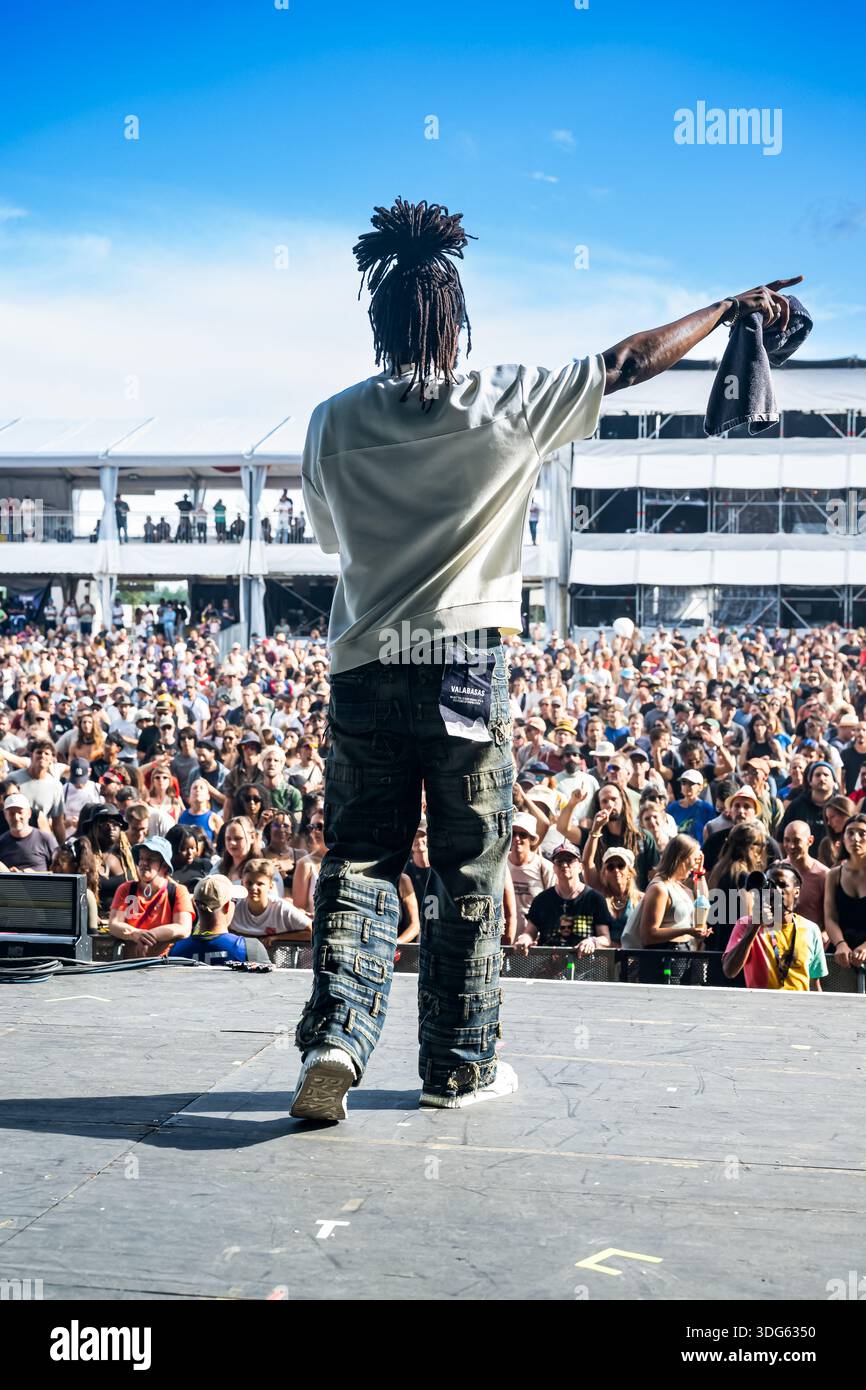 Kabaka Pyramid performing at Paleo Festival Nyon in Nyon, Switzerland ...