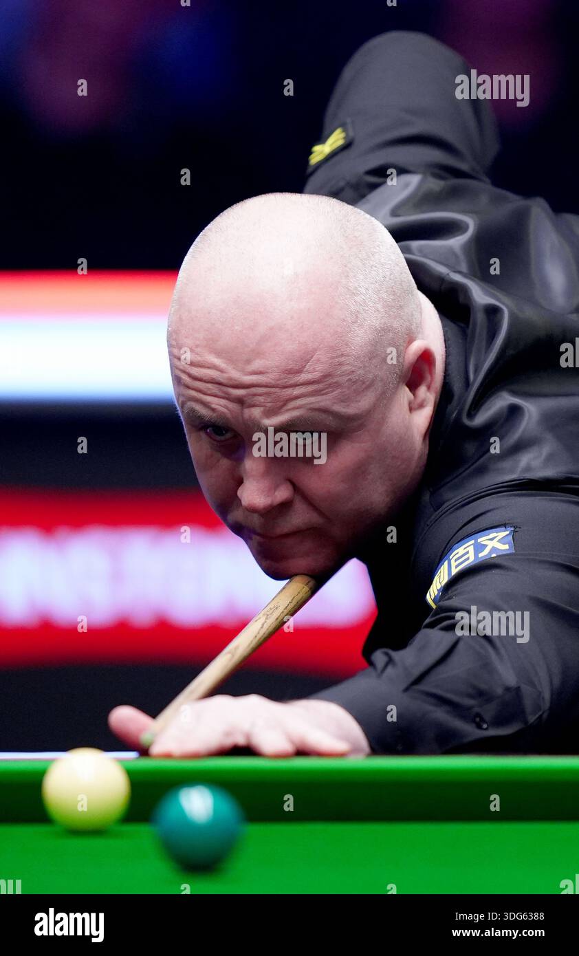 John Higgins during his match against Zhao Xintong on day five of the ...