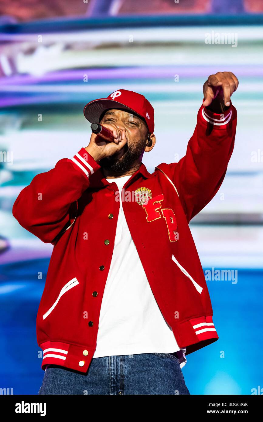 Will Smith performing at Paleo Festival Nyon in Nyon, Switzerland on July 24, 2025. Photo by ...