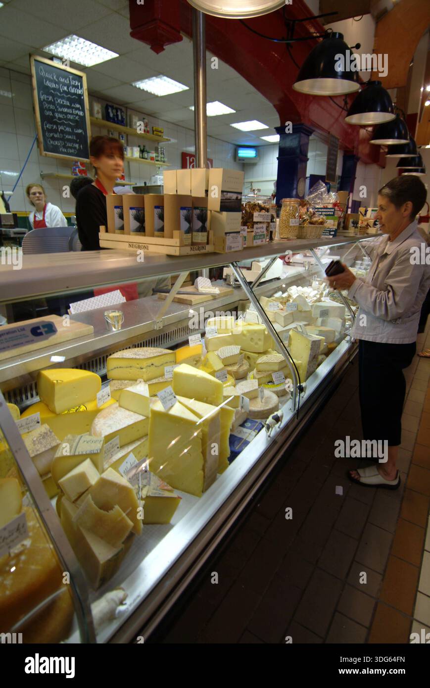 Cheese counter at the English market in Cork city, showcasing Irish ...