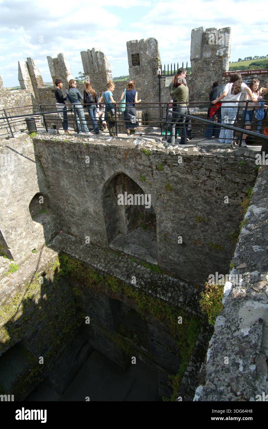 Queueing to kiss the Blarney stone at Blarney Castle. - County Cork ...