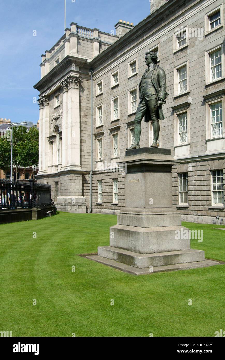 Statue of Burke, Trinity College, Dublin. - Dublin - Ireland, Ireland ...
