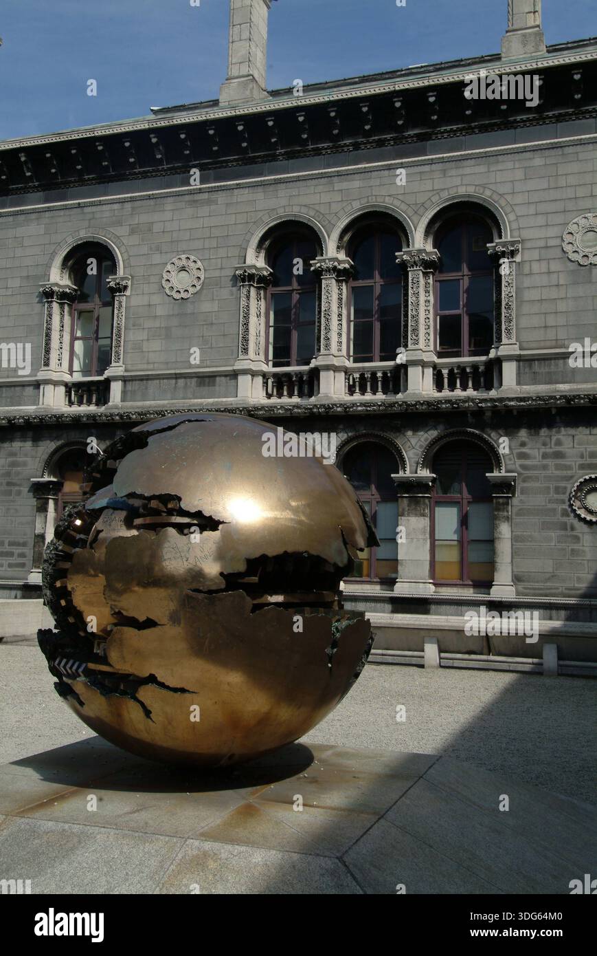 Globe art, Trinity College, Dublin. - Dublin - Ireland, Ireland : May ...