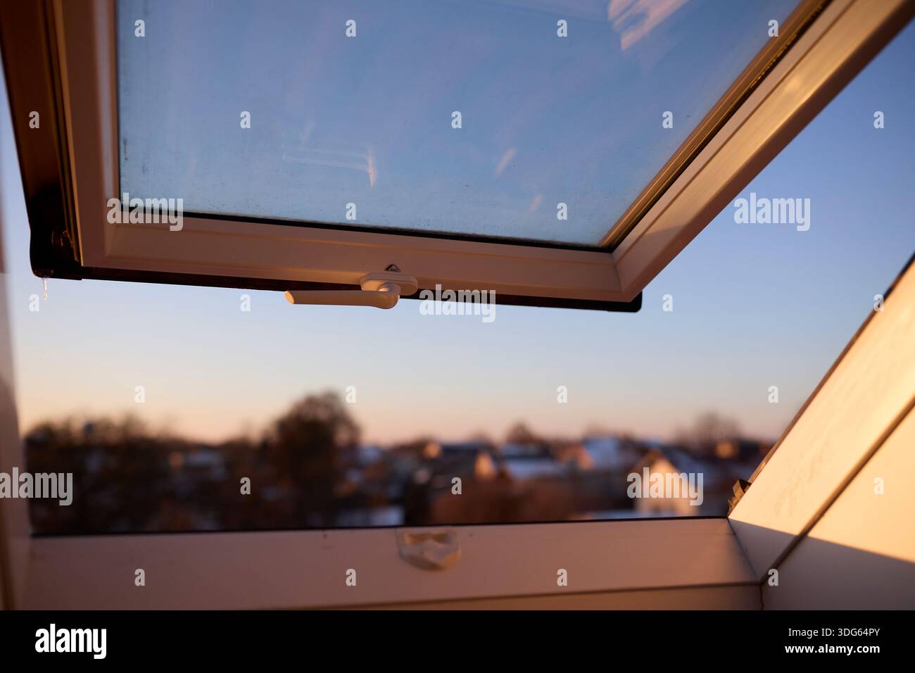 Roof Window in Modern Home Interior Stock Photo - Alamy