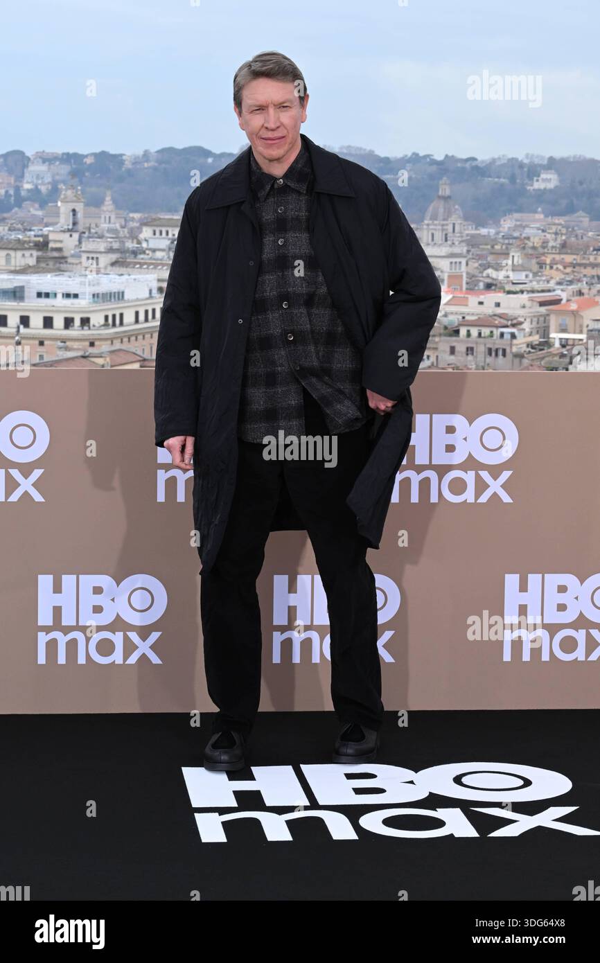 Rome: Hotel De La Ville. HBO Max Italia Photocall. Pictured: Sam ...