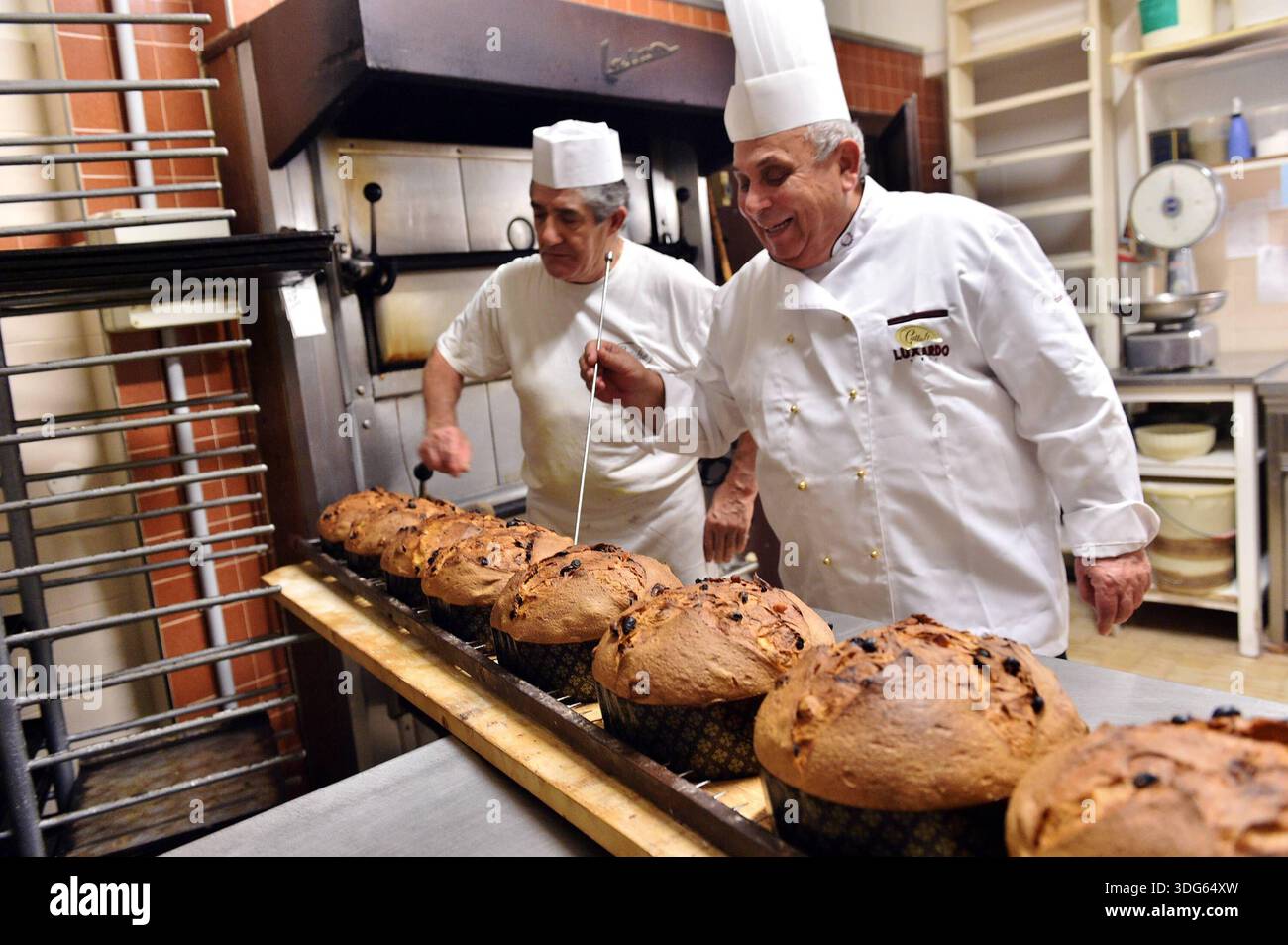 MILAN - ARTISAN PANETTONE MAKING AT THE GATTULLO PASTRY SHOP IN ...