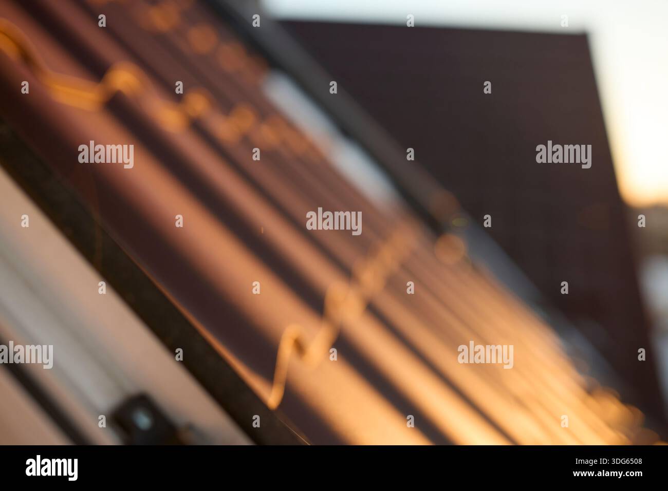 Metal Roof on a Sunny Frosty Winter Day Stock Photo - Alamy