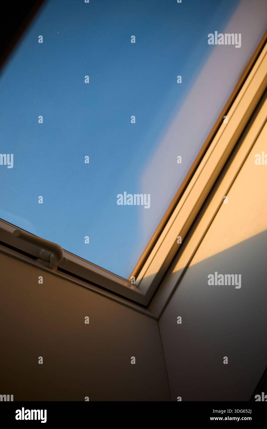 Roof Window in Modern Home Interior Stock Photo - Alamy