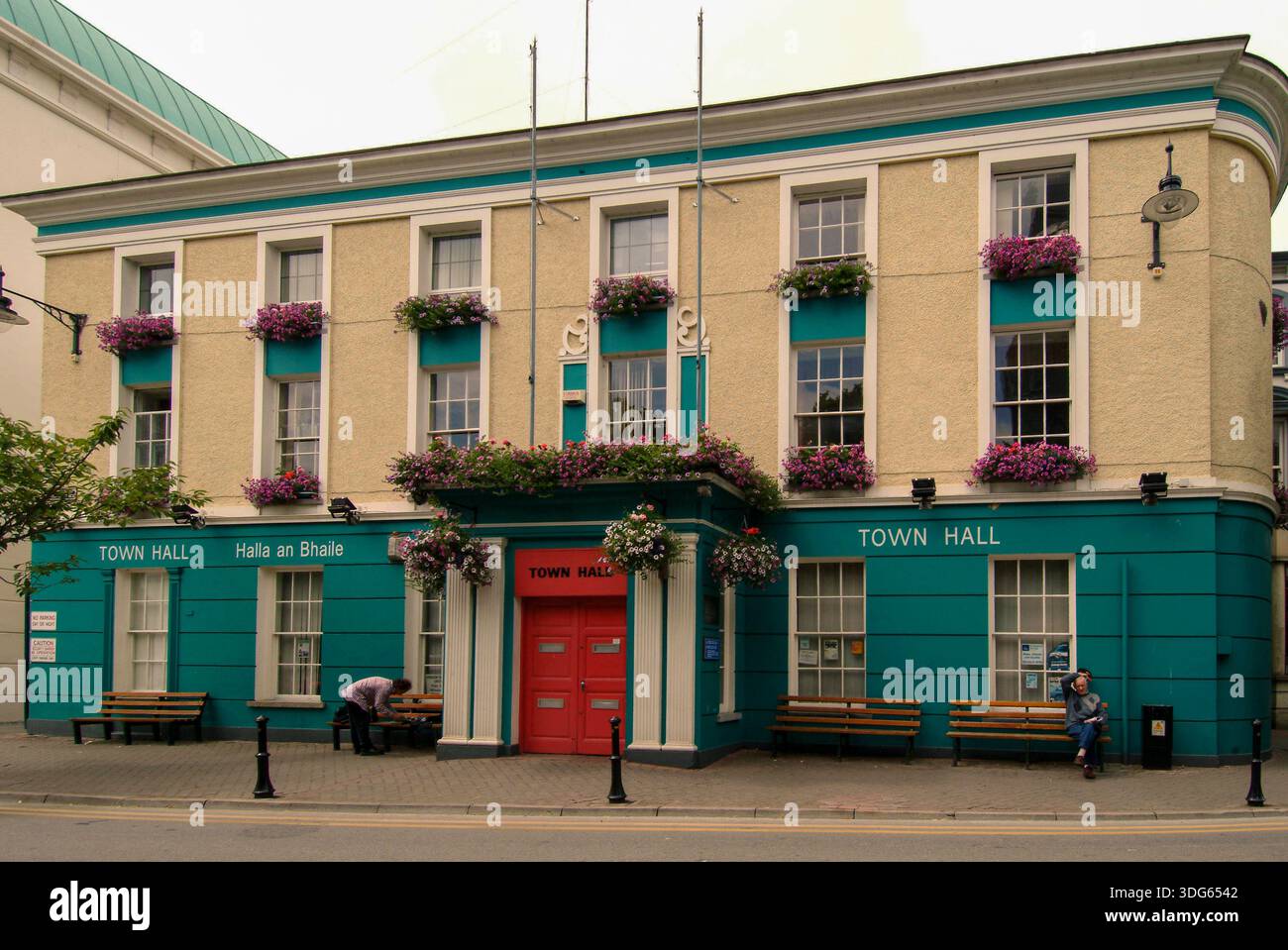 Town Hall frontage seen from street, Killarney. - County Kerry, Ireland ...