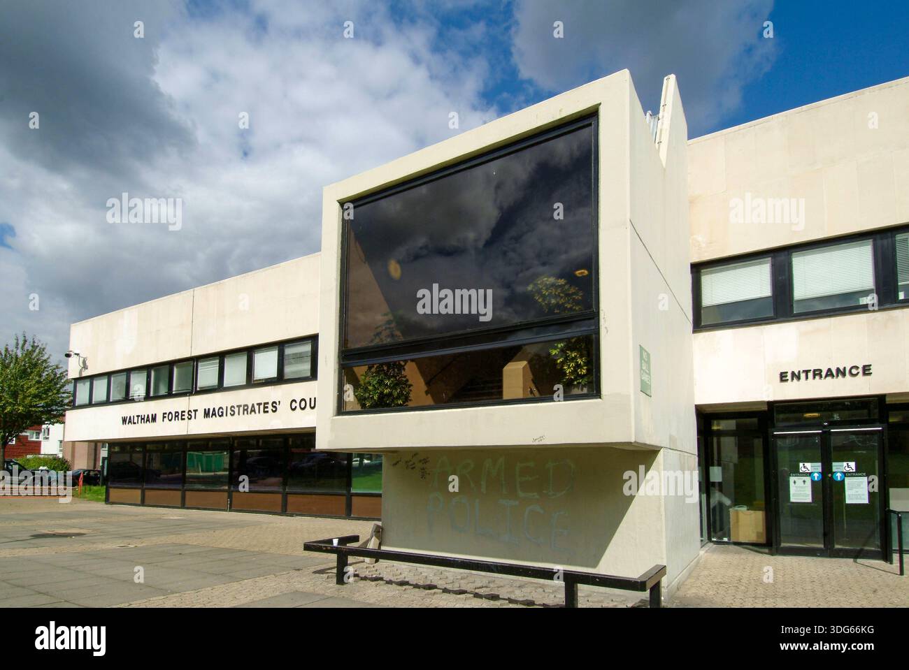 Waltham Forest Magistrate's court frontage seen from street. - Waltham ...