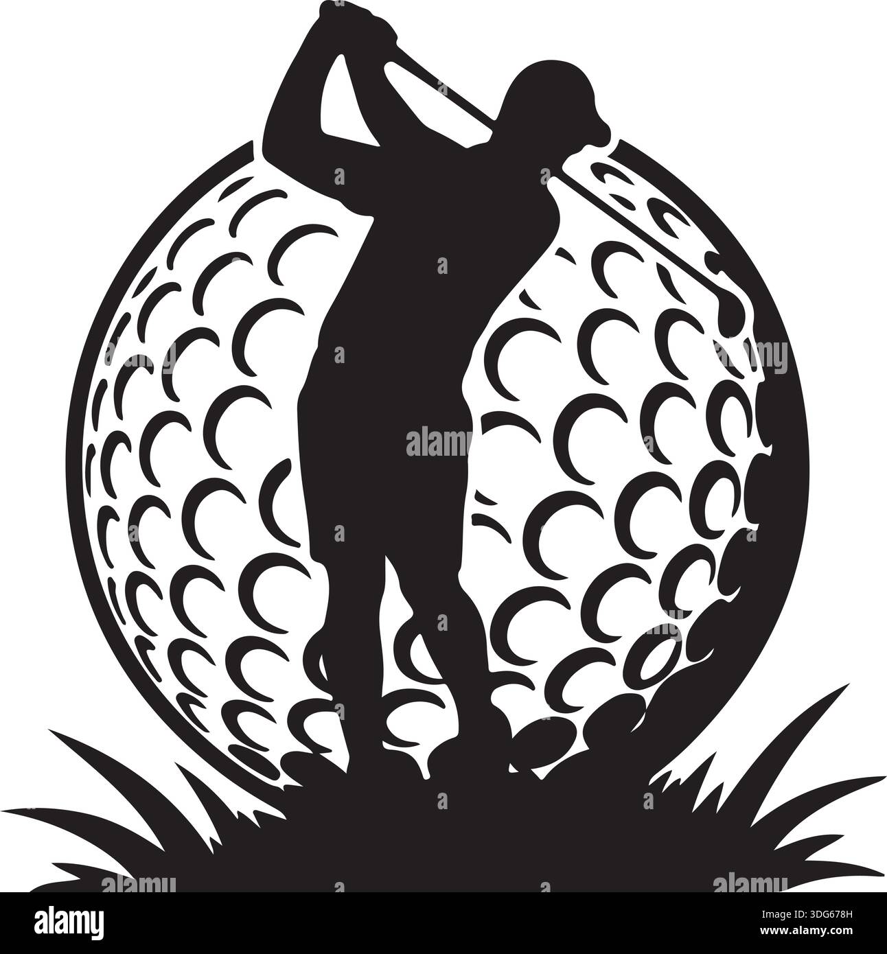 Giant of golf Stock Vector Images - Alamy