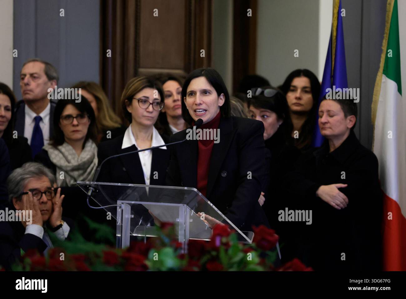 Camera Ardente di Valeria Fedeli in Campidoglio Elly Schlein ,— Roma ...