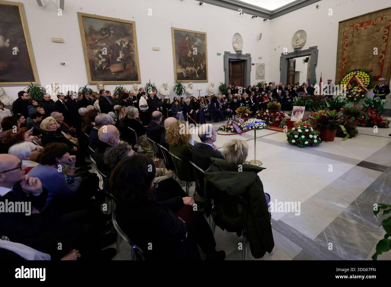 Camera Ardente di Valeria Fedeli in Campidoglio — Roma—Italia —Giovedì ...