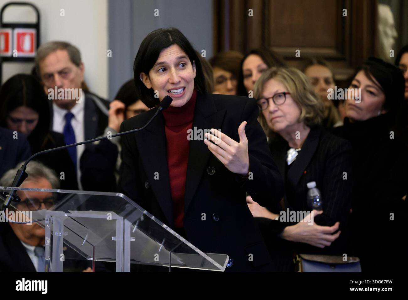 Camera Ardente di Valeria Fedeli in Campidoglio Elly Schlein ,— Roma ...