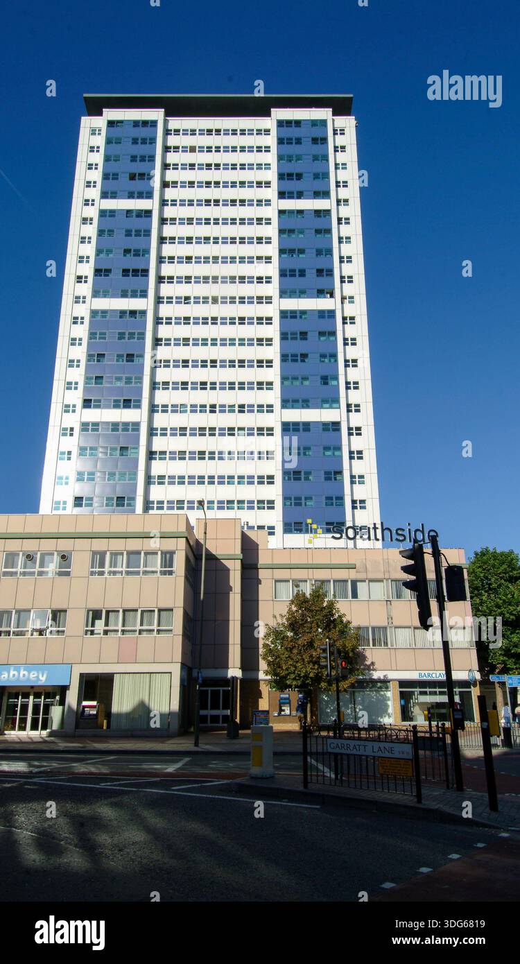 Southside shopping centre building frontage seen from street ...