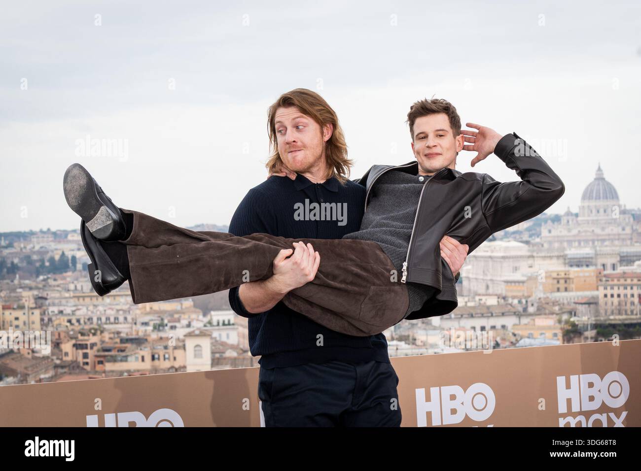 Peter Claffey and Shaun Thomas attend the “HBO Max Italia” photocall at ...