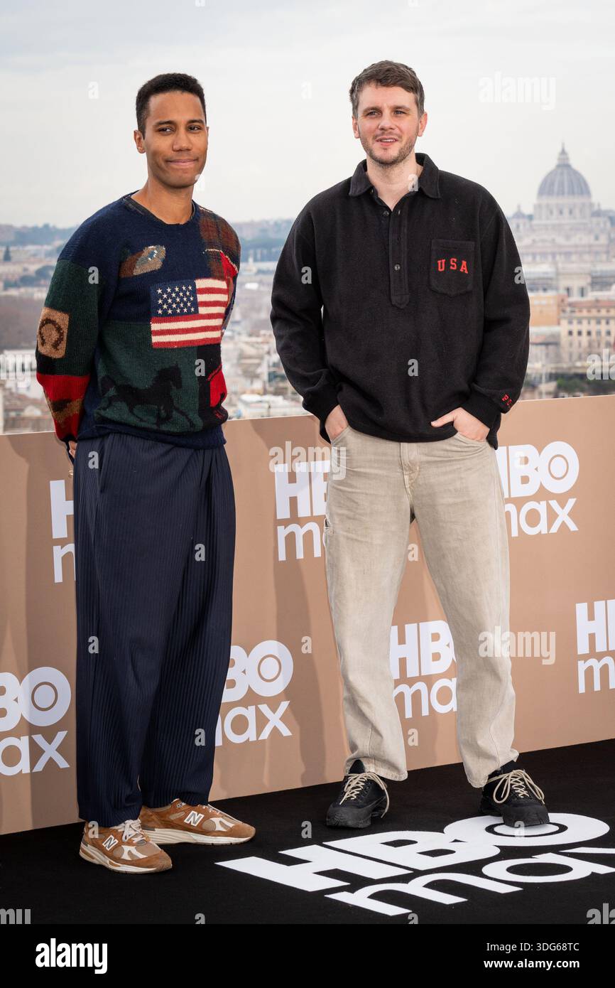 Rome, Italy. 15th Jan, 2026. Mickey Down and Konrad Kay attend the “HBO ...