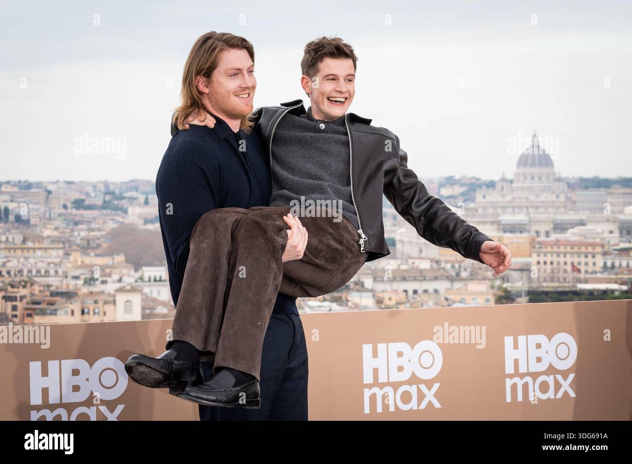 Peter Claffey and Shaun Thomas attend the “HBO Max Italia” photocall at ...