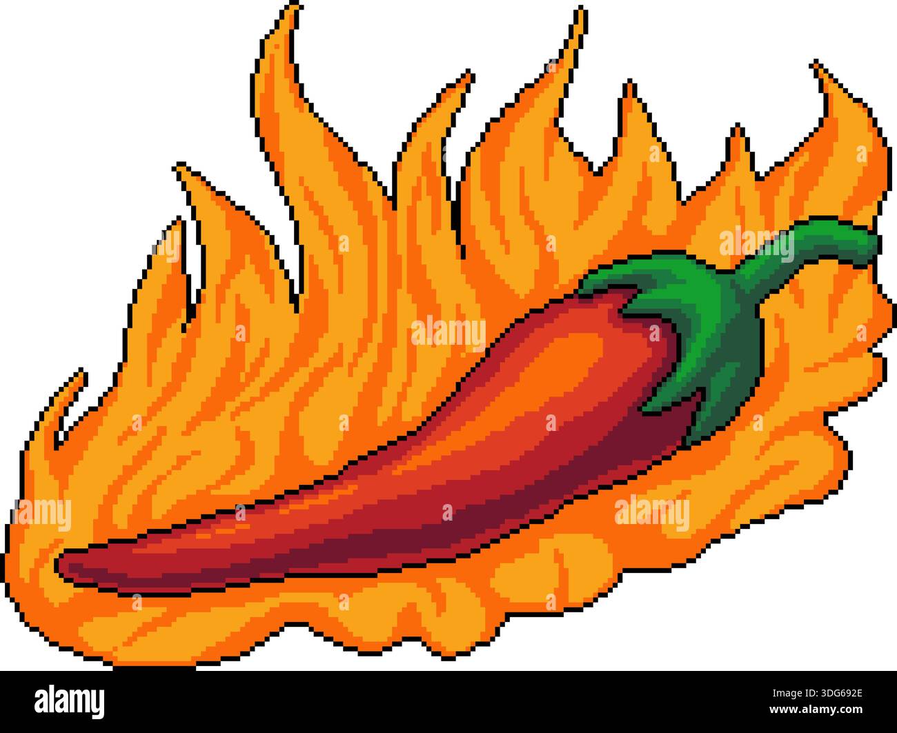 Chili fiery design Stock Vector Images - Alamy