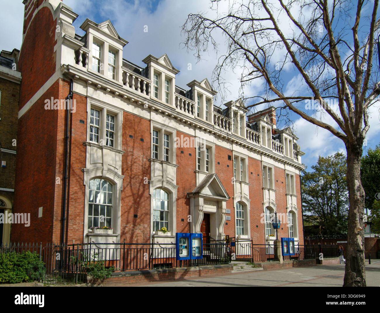 Bow Road Police station building frontage seen from street. - Tower ...